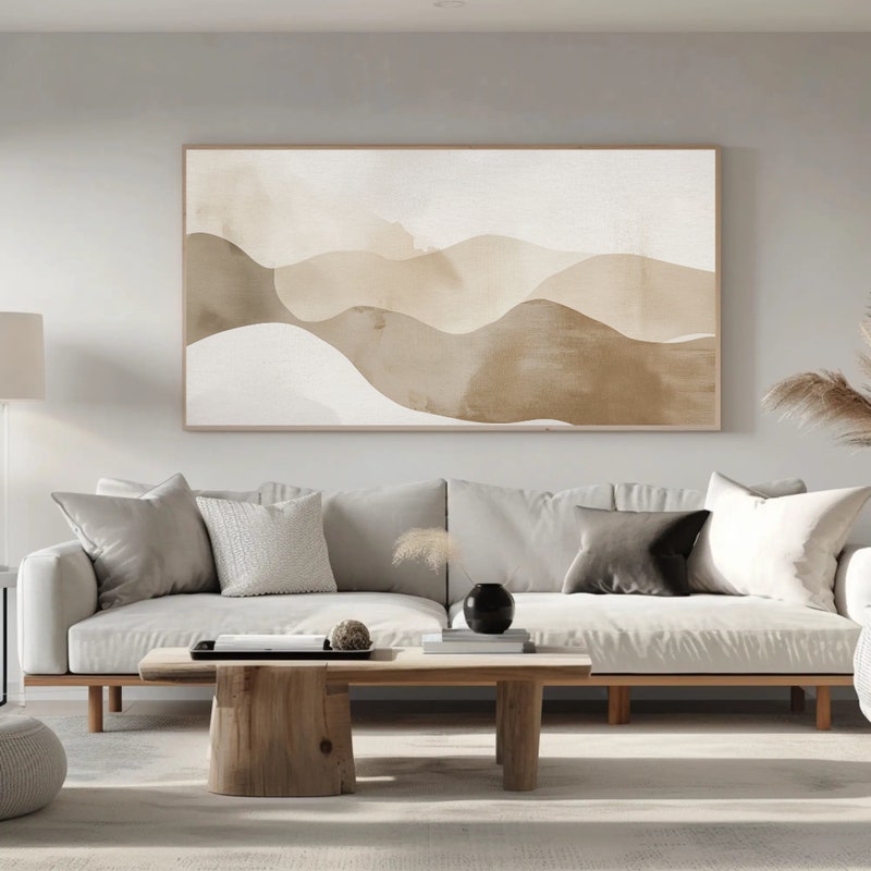 Abstract Neutral Canvas Wall Art - Etsy