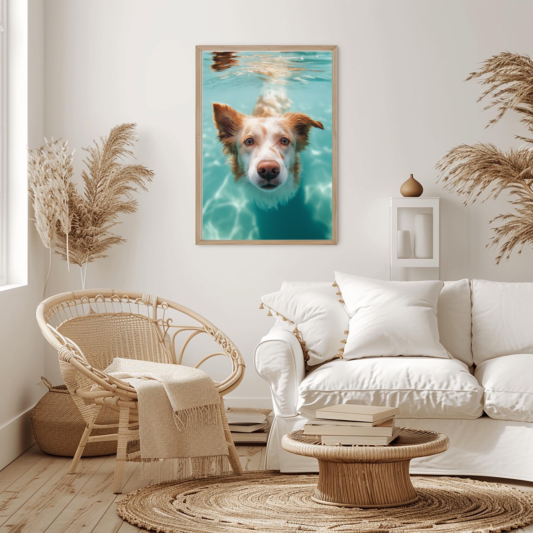 Underwater Dog Print | Golden Retriever Photography (digital Download ...