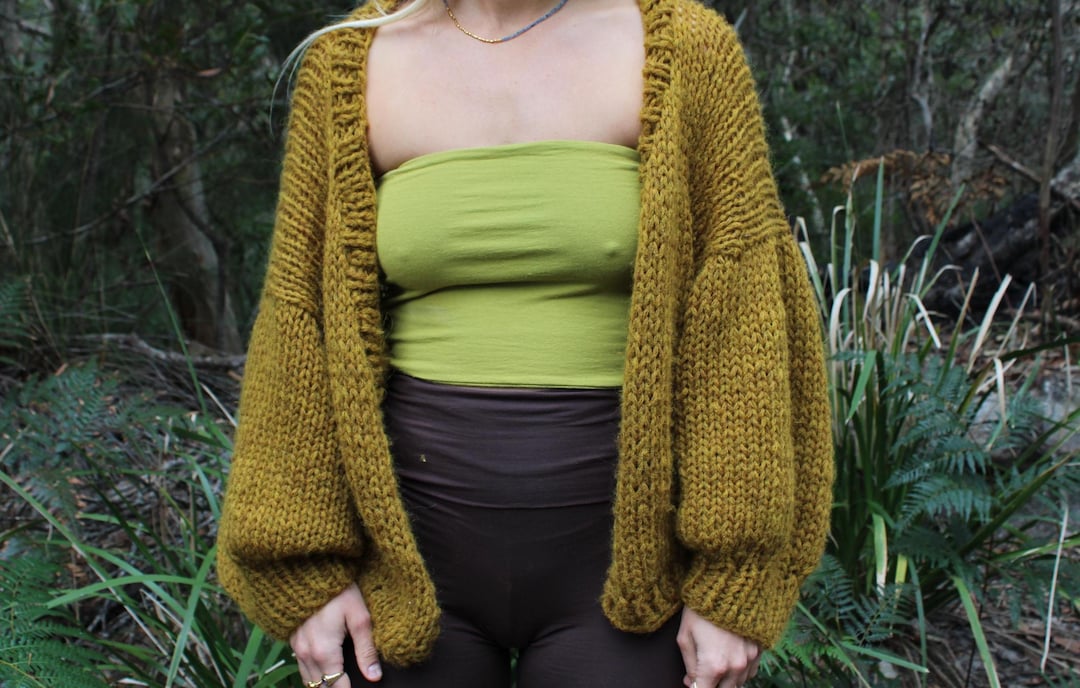 Chunky Cardigan - Knitting Pattern - Etsy