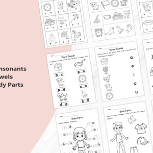 Preschool+kindergarten Learning Bundle | Printable Activity Worksheets ...