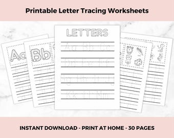 Printable Shape Tracing Worksheets for Preschoolers Kindergarten ...