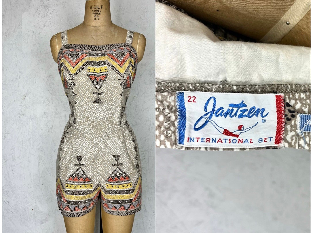 Vintage 50s Jantzen International Set South African Design - Etsy