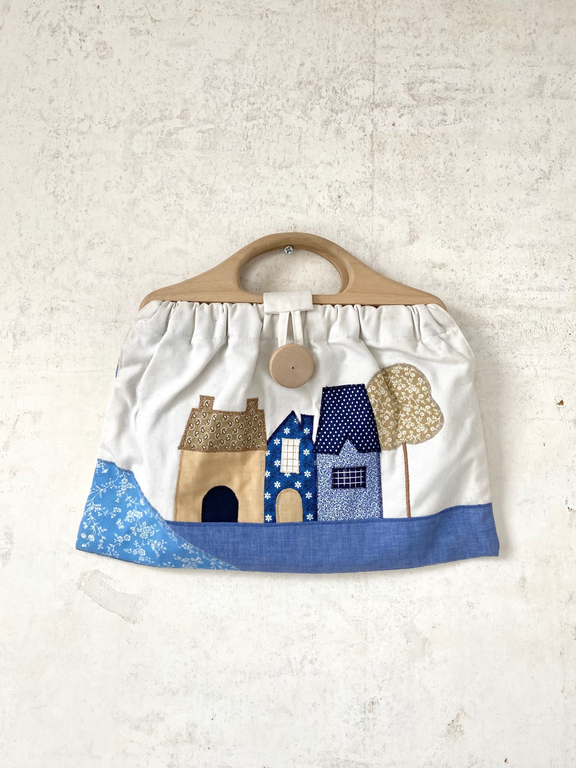 Vintage 60s 70s A Pretty Penny House Scene Calico Appliqué Etsy