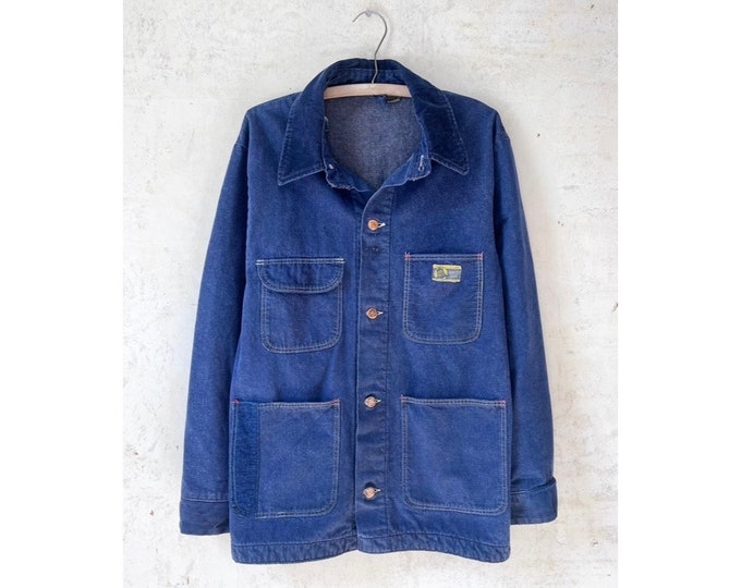 Vintage 60’s 70’s Wrangler Blue Bell Denim Chore Coat Jacket With ...