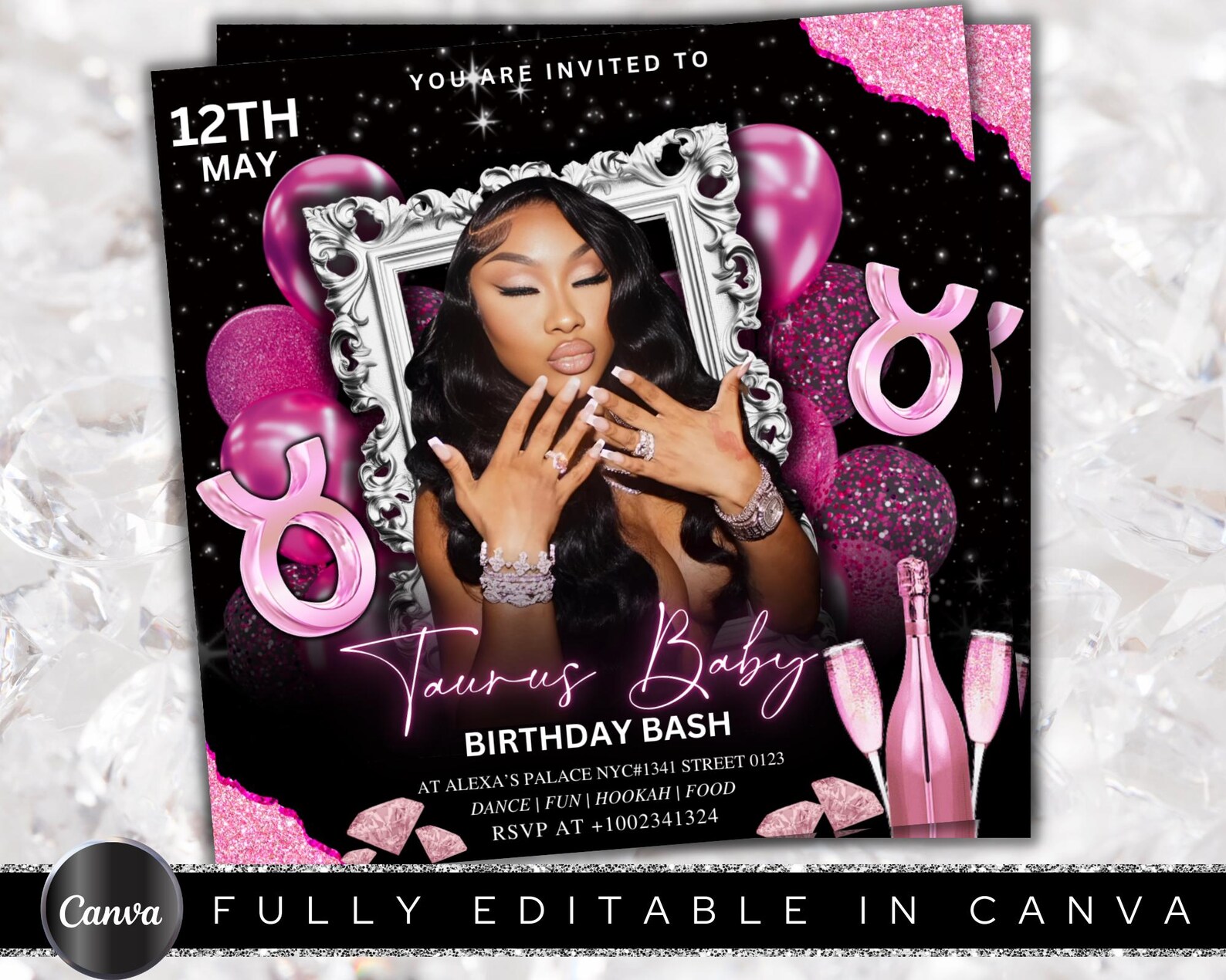 Taurus Szn Birthday Flyer, Taurus Bash Flyer,birthday Flyer,birthday ...