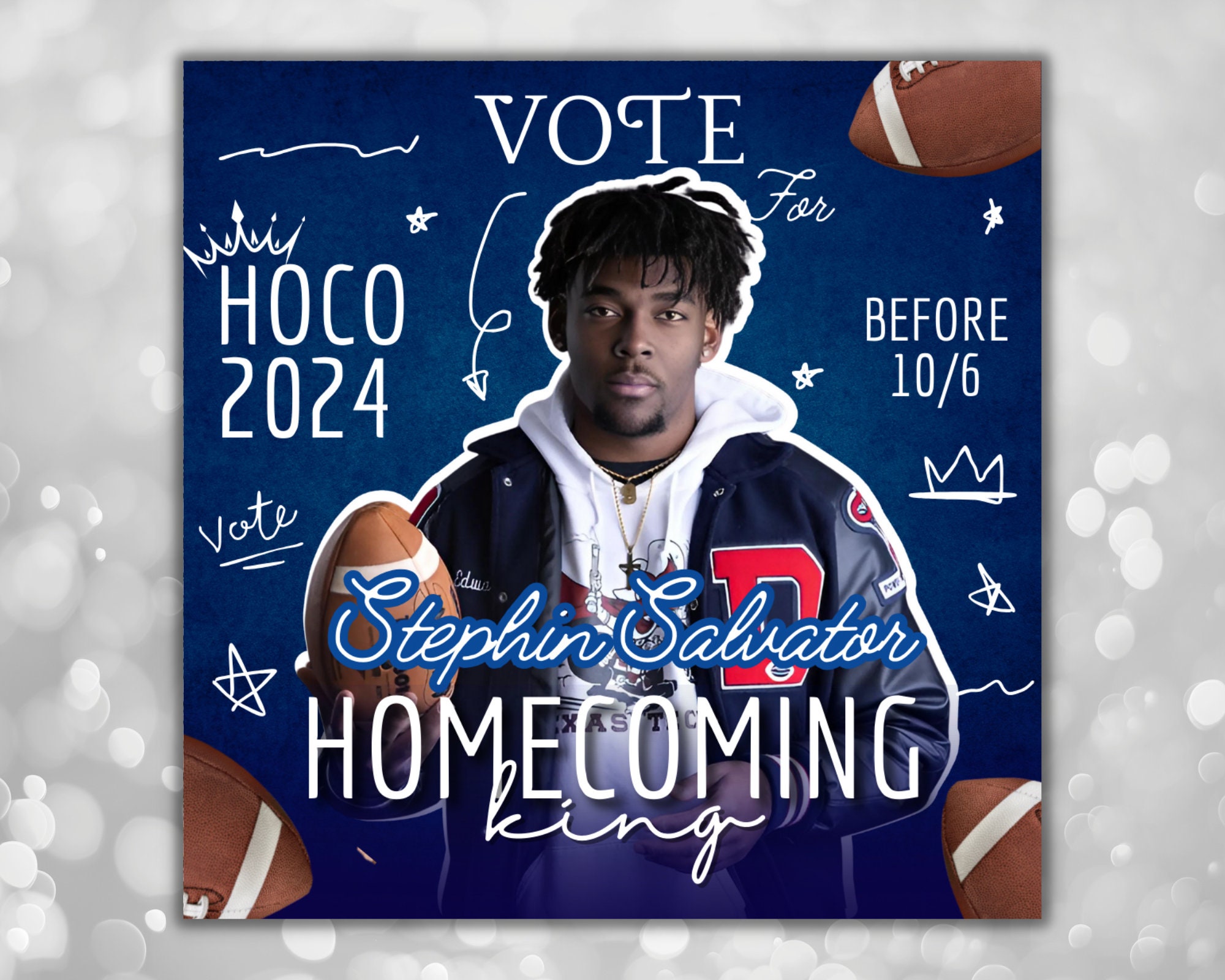 HOCO Flyer, Homecoming King Flyer, Homecoming Flyer Template ...