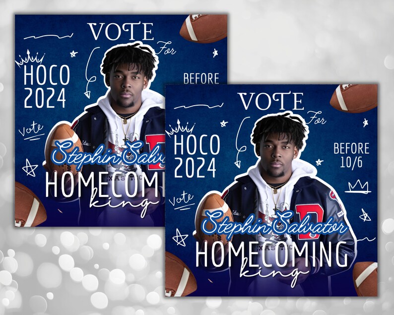 HOCO Flyer, Homecoming King Flyer, Homecoming Flyer Template ...