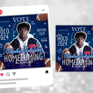 HOCO Flyer, Homecoming King Flyer, Homecoming Flyer Template ...
