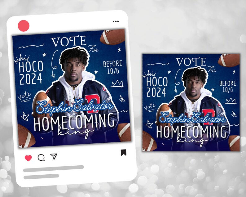 HOCO Flyer, Homecoming King Flyer, Homecoming Flyer Template ...