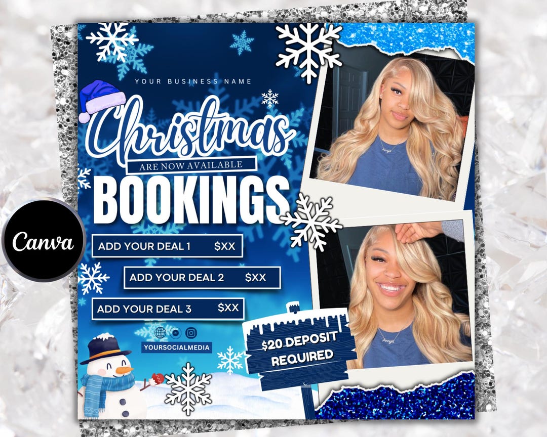 December Booking Flyer , Holiday Booking Flyer, Book Now Flyer ...