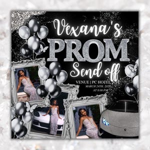 Prom Send off Flyer, DIY Prom Flyer, Prom Canva Template, Prom Send Off ...