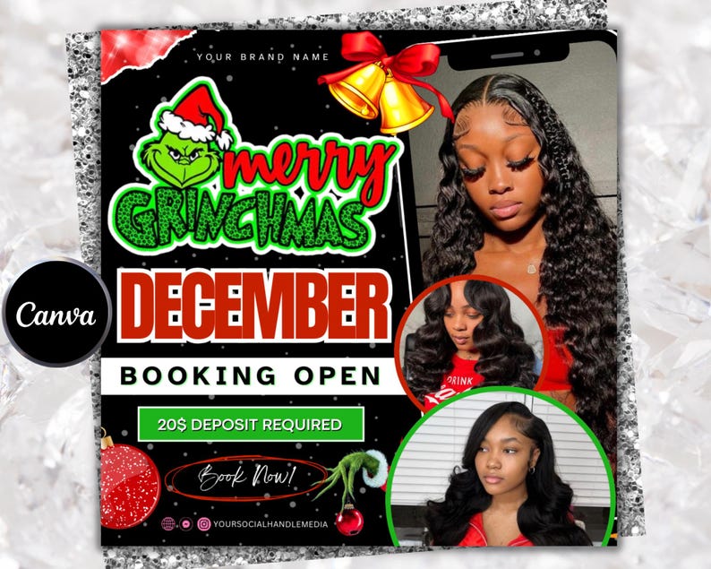 December Booking Flyer, Holiday Booking Flyer, Book Now Flyer ...