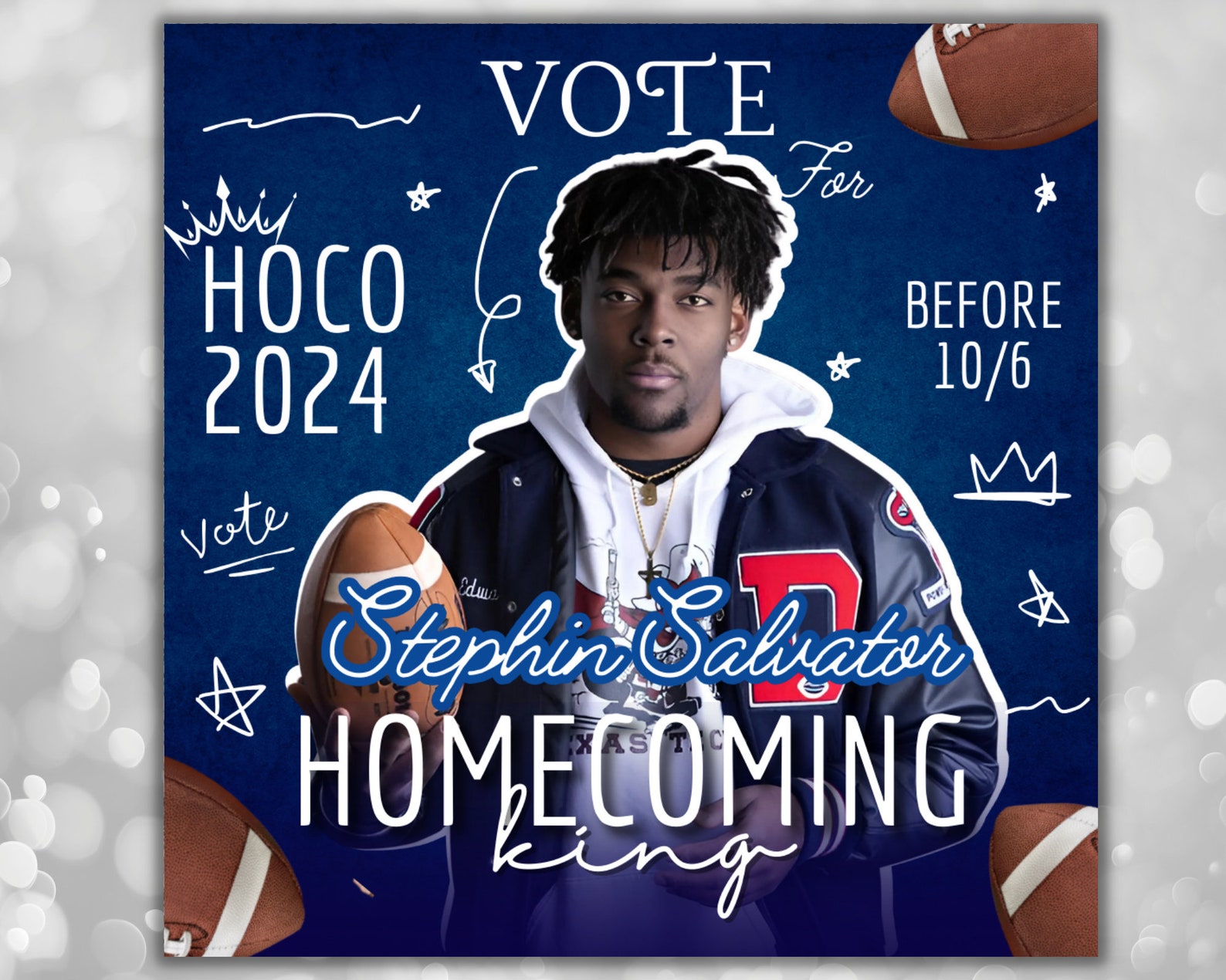 HOCO Flyer, Homecoming King Flyer, Homecoming Flyer Template ...