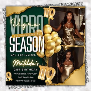 Virgo Birthday Flyer, Virgo Bash Flyer, Birthday Flyer, Birthday Girl ...