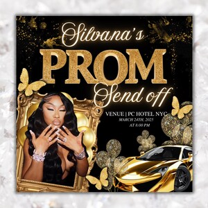 Prom Send off Flyer, DIY Prom Flyer, Prom Canva Template, Prom Send Off ...