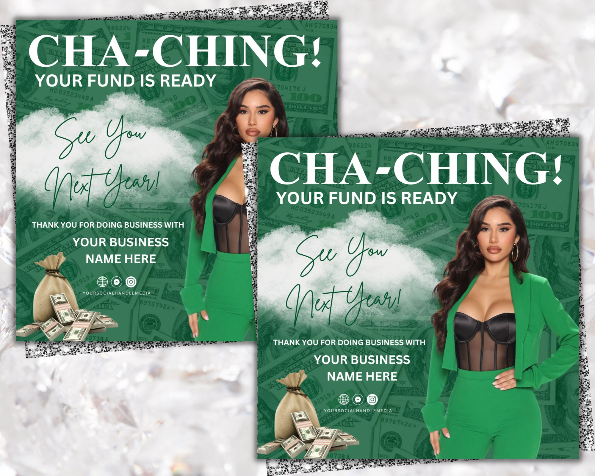 Cha-ching! Your Refund is Ready Tax Bundle, Books Now Template ...