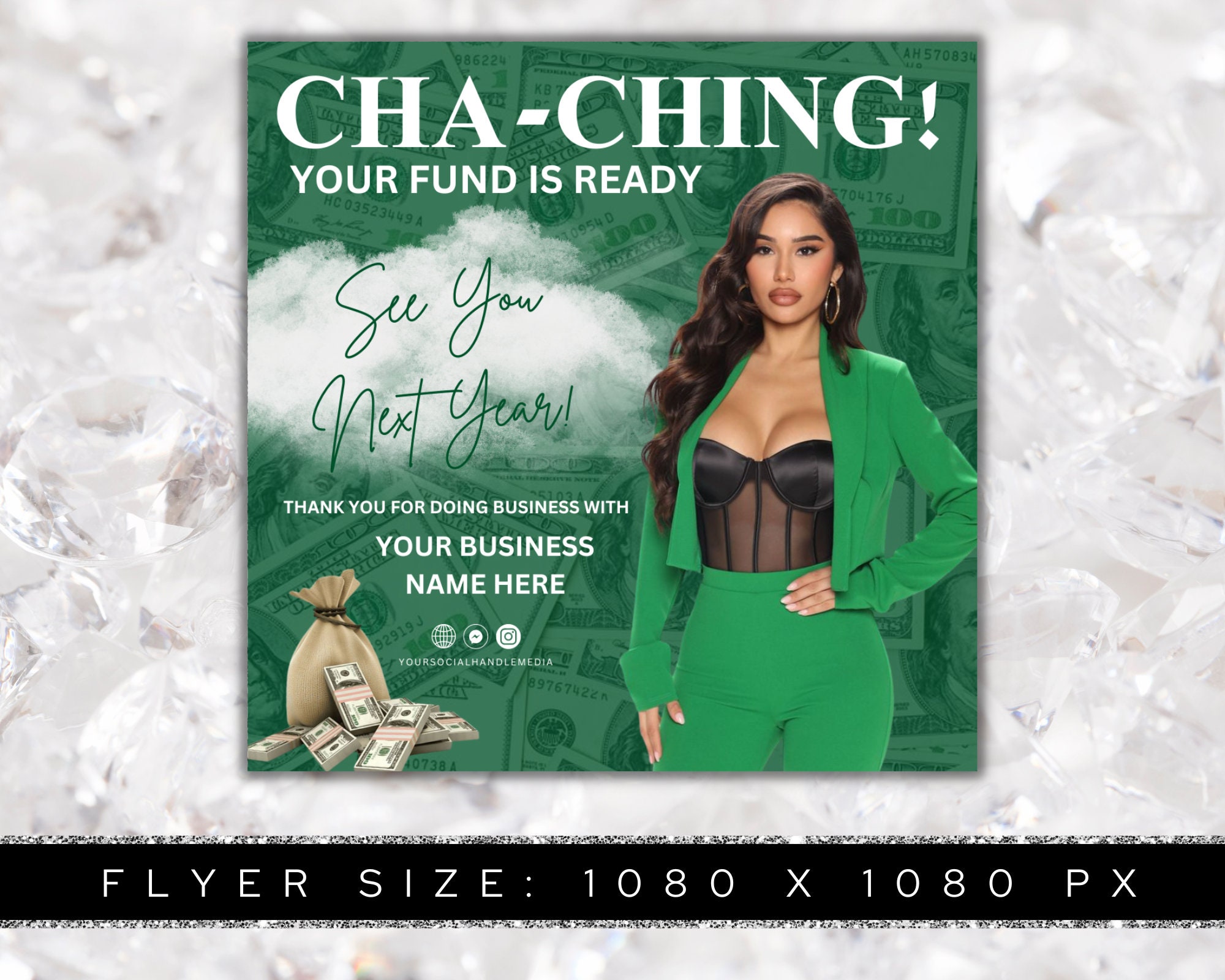Cha-ching! Your Refund is Ready Tax Bundle, Books Now Template ...