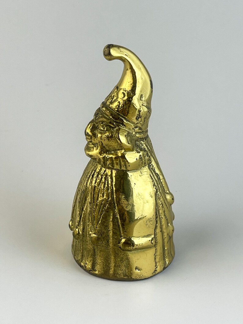 Vintage Gold-tone Jester Brass Bell - Etsy