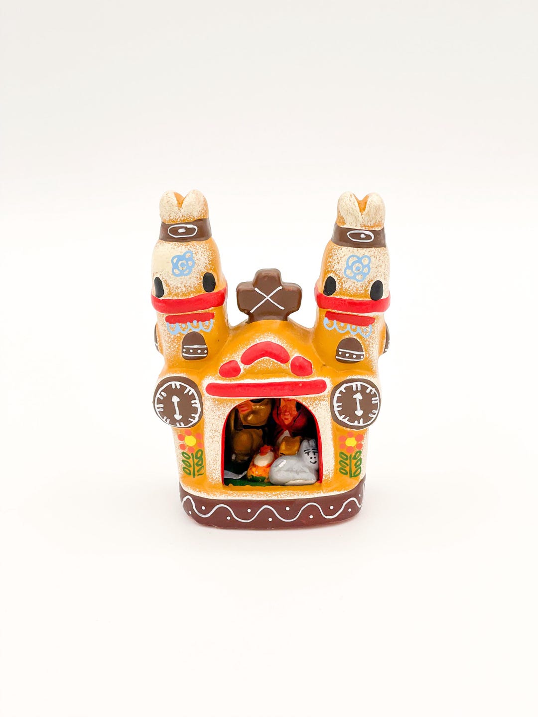 Handmade Peruvian Nativity Scene Retablo - Folk Art Christmas Decor 4 ...