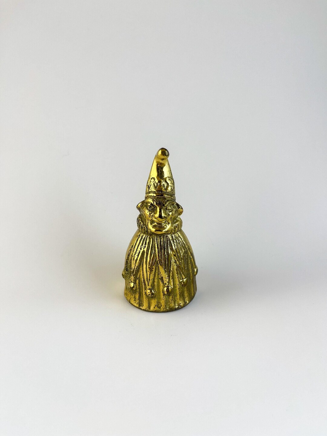Vintage Gold-tone Jester Brass Bell - Etsy