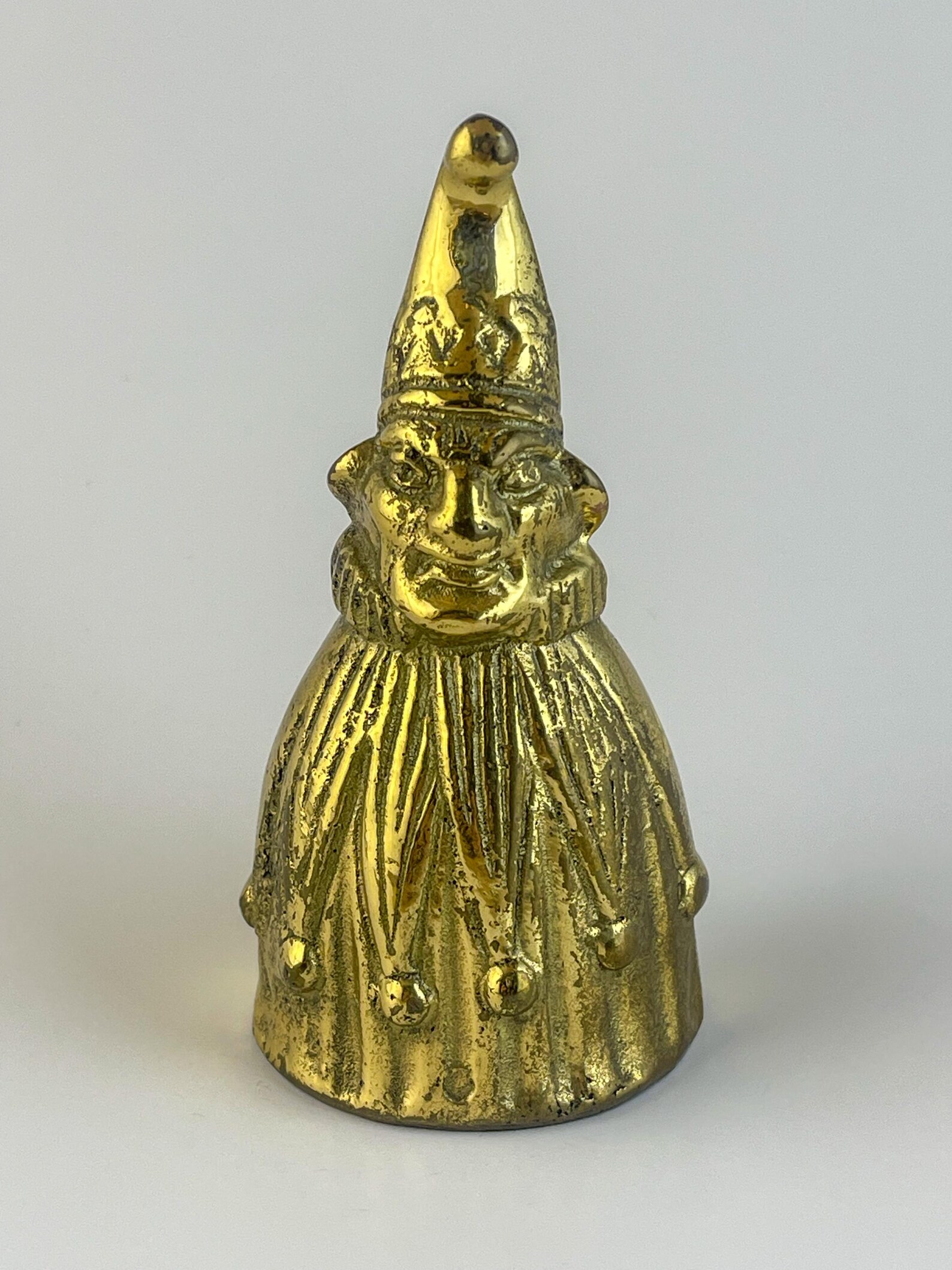 Vintage Gold-tone Jester Brass Bell - Etsy