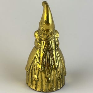 Vintage Gold-tone Jester Brass Bell - Etsy