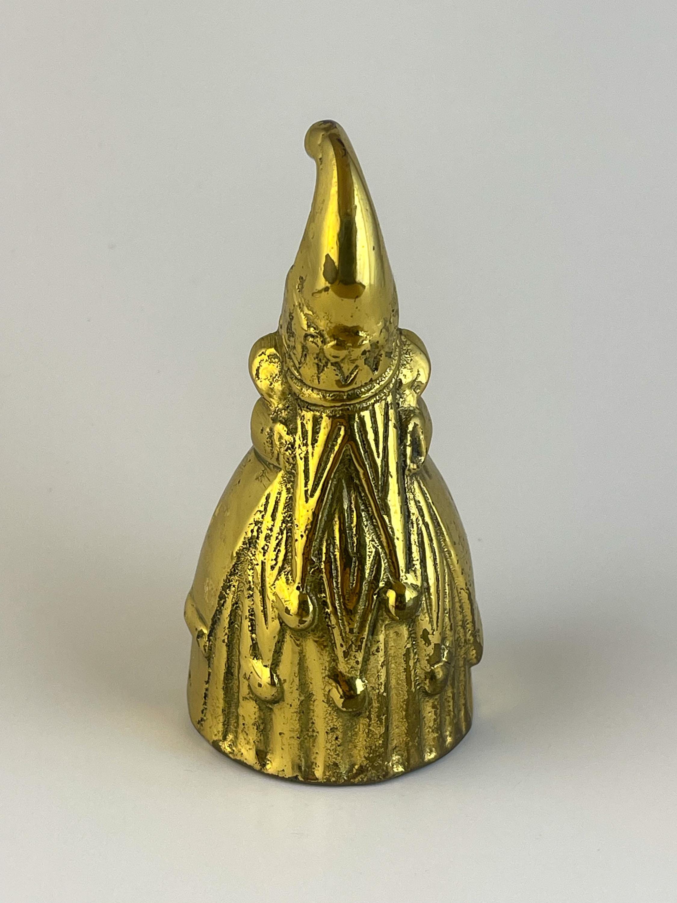 Vintage Gold-tone Jester Brass Bell - Etsy