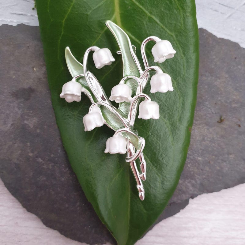 Lily of Valley Brooch - Etsy