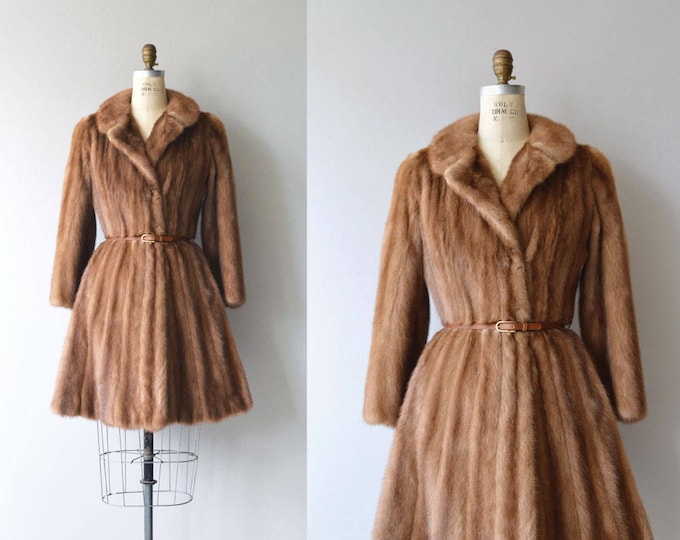 Fredericia Mink Coat Vintage 1950s Mink Coat 50s Fur Princess Coat - Etsy