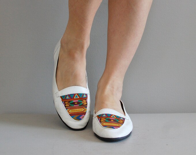 Southwest Shoes / Aztec Flats / Zapa Tribal Skimmers - Etsy