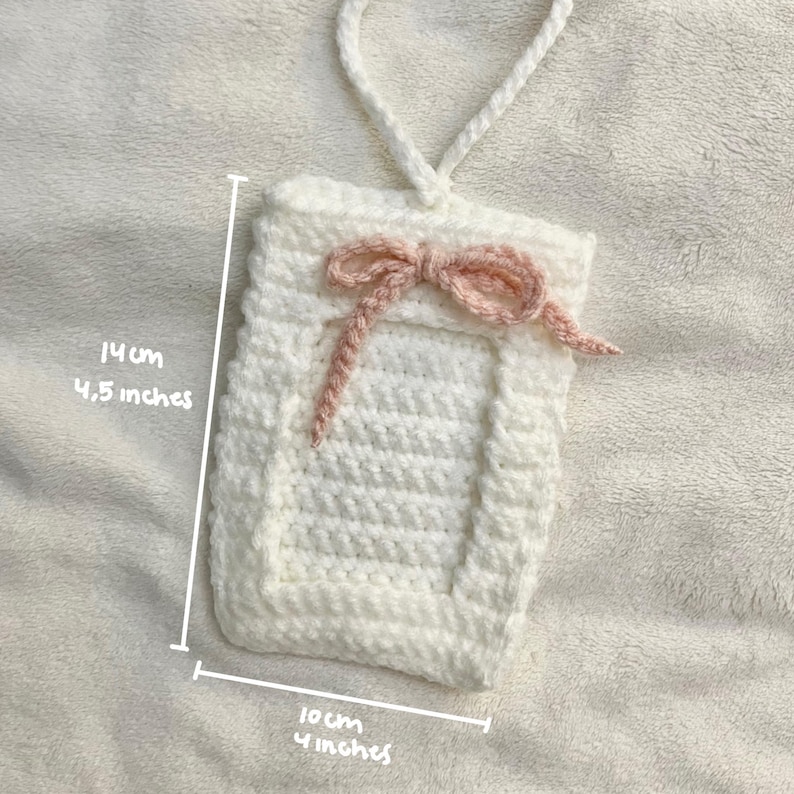Crochet Card Holder, Polaroid, Photocard, ID, Accessory for Bags - Etsy