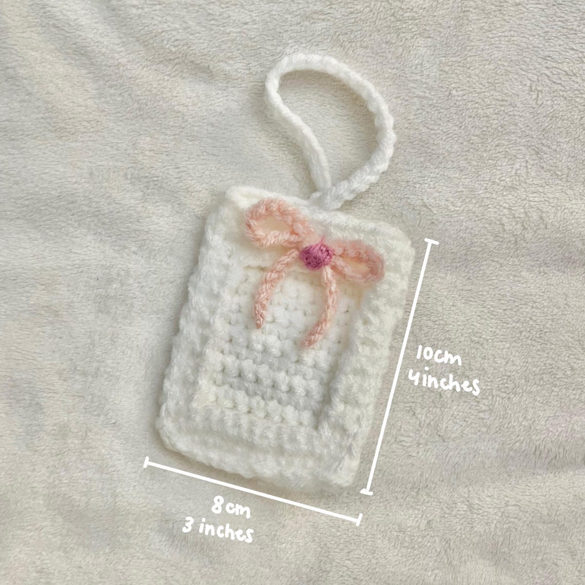 Crochet Card Holder, Polaroid, Photocard, ID, Accessory for Bags - Etsy