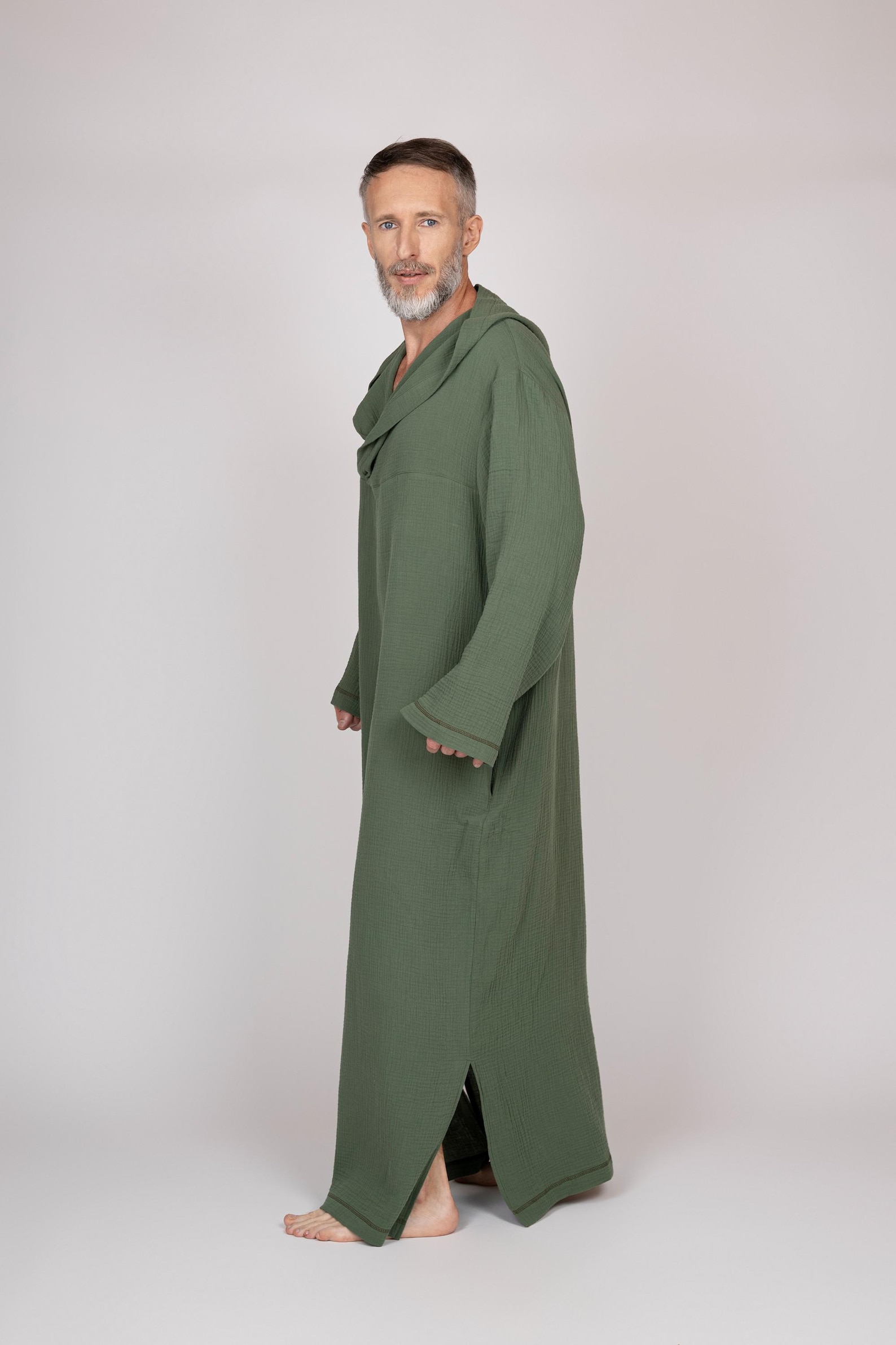Belgian Muslin Men's Kaftan. 20 Colors. All Sizes. - Muslin Cotton ...
