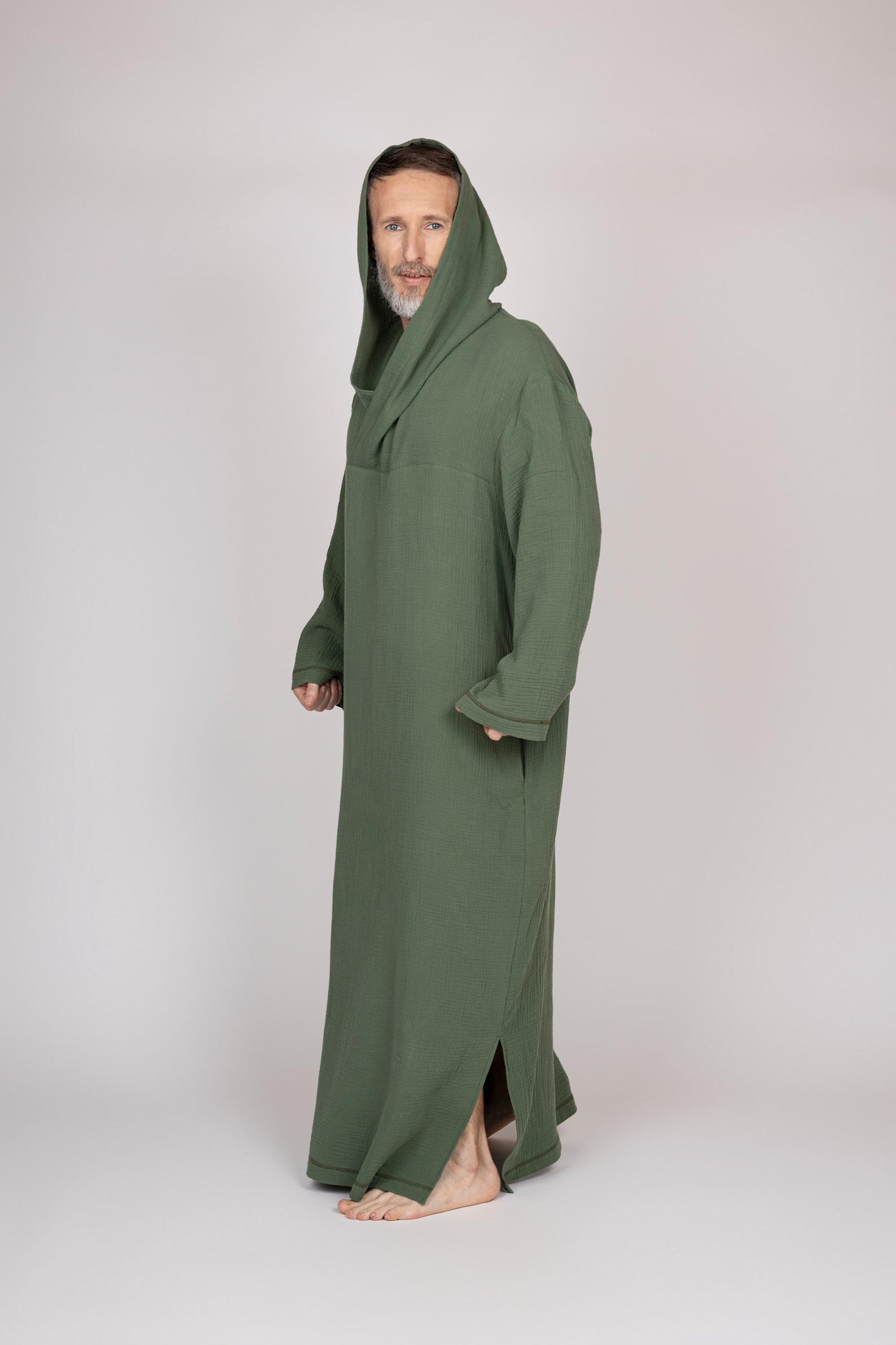 Belgian Muslin Men's Kaftan. 20 Colors. All Sizes. - Muslin Cotton ...