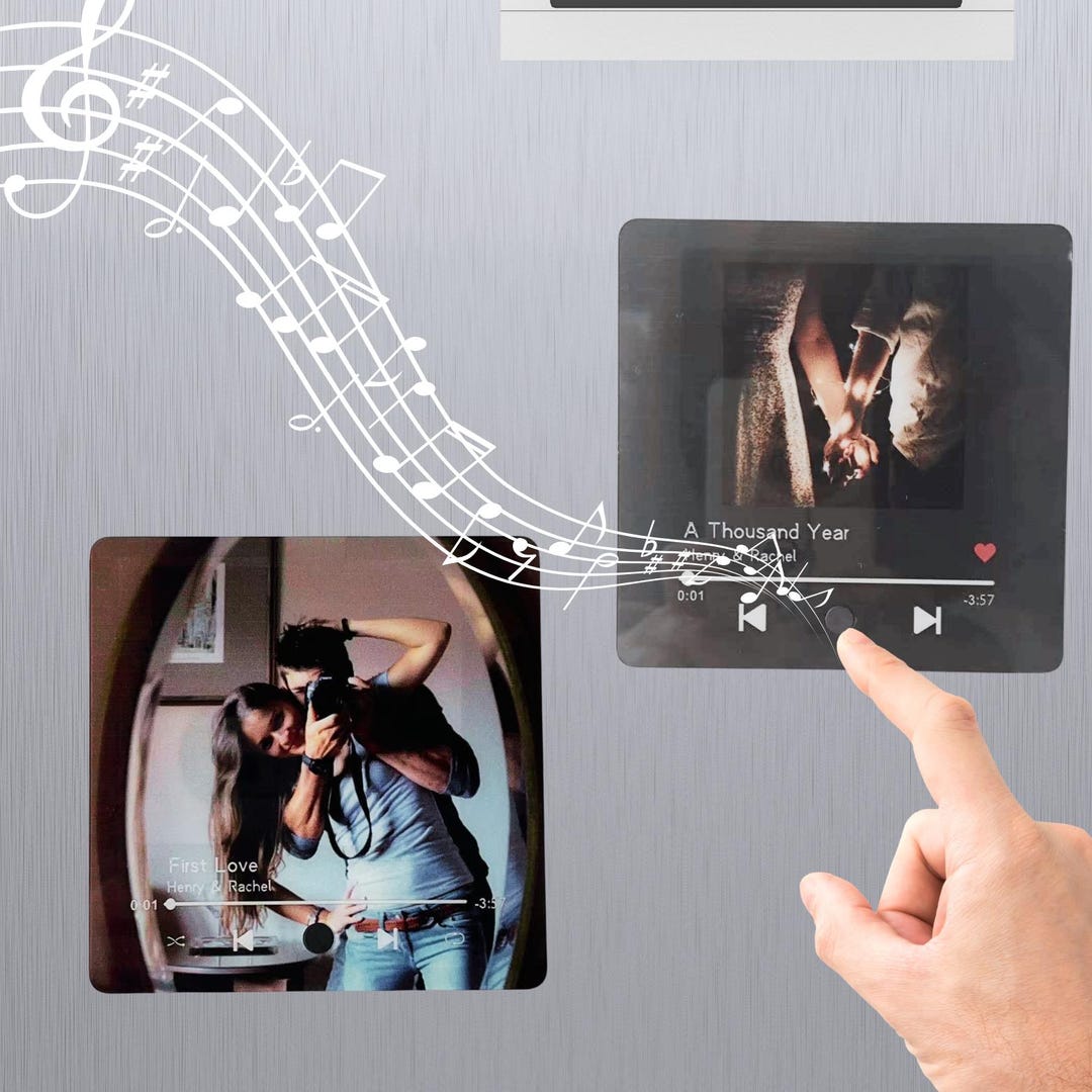 Personalized Fridge Magnet Music, Custom Music Album Fridge Magnets ...