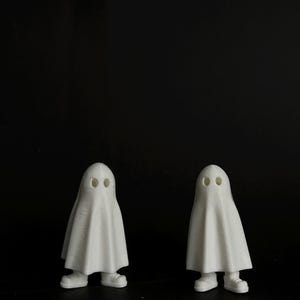 3D Printed Cute Ghost Toy With Retractable Legs, Fun & Cute Stand-up ...