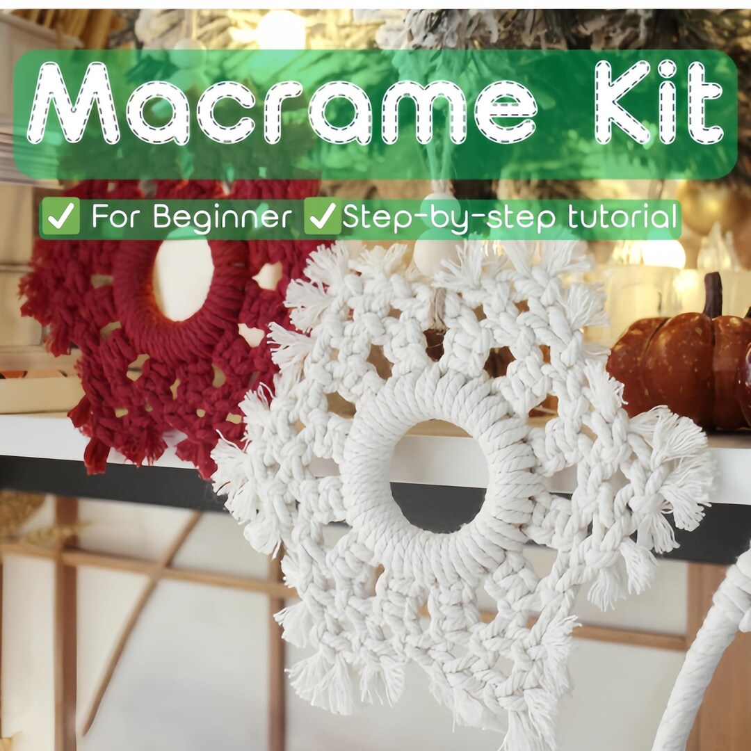 DIY Christmas Macrame Kit, Macrame for Kids, Macrame for Adult ...