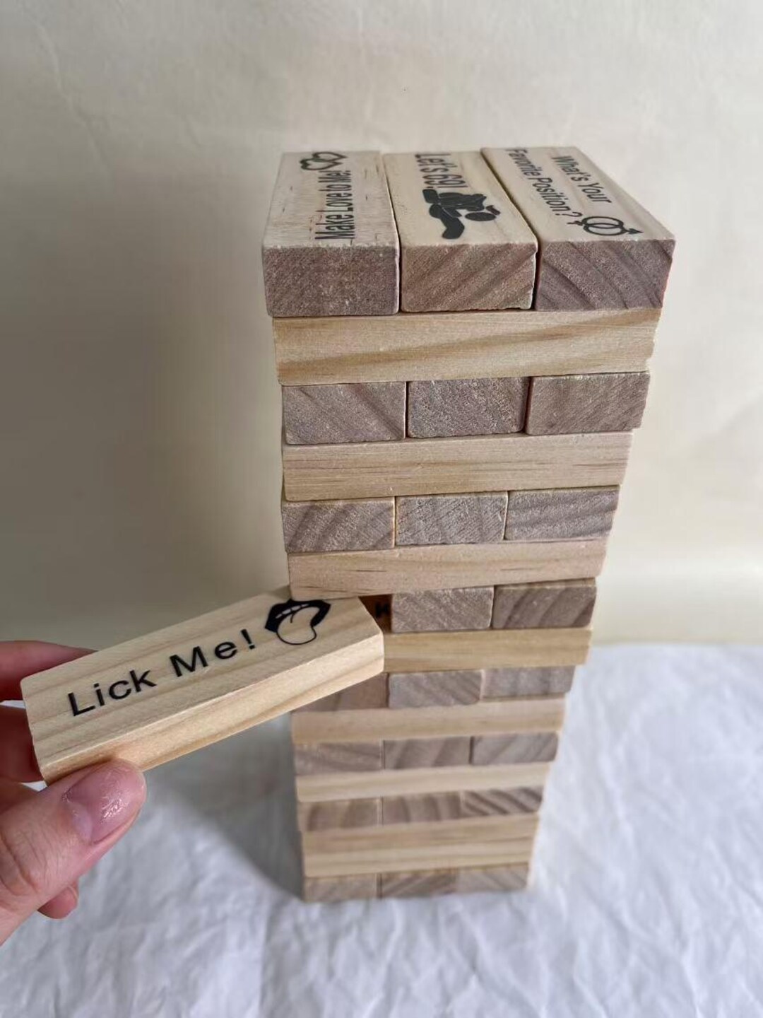 Fun Date Night Idea, Personalise Valentine's Day Gift, Couples Date Night Drinking, Couple Jenga ...