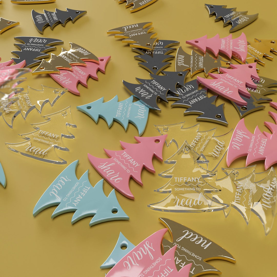 4x Acrylic Reusable Gift Tags Christmas Gift Tags With Vinyl Text - Etsy