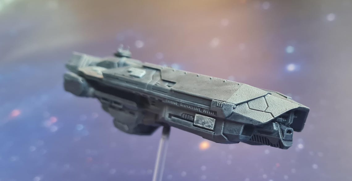 Halo Fleet Battles Bulwark (orion) Class Assault Carrier - Etsy