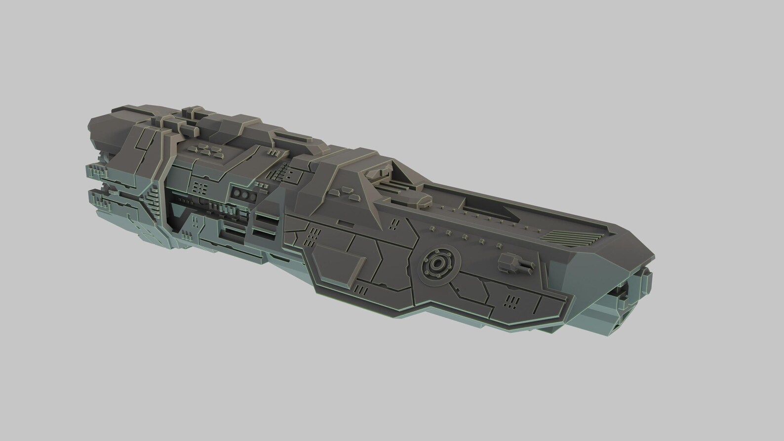 Halo Fleet Battles Neptune Class Light Carrier - Etsy