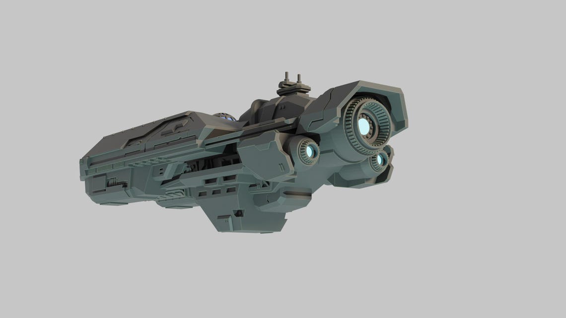 Halo Fleet Battles Bulwark (orion) Class Assault Carrier - Etsy