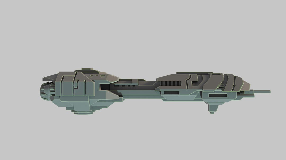 Halo Fleet Battles Poseidon Class Light Carrier - Etsy