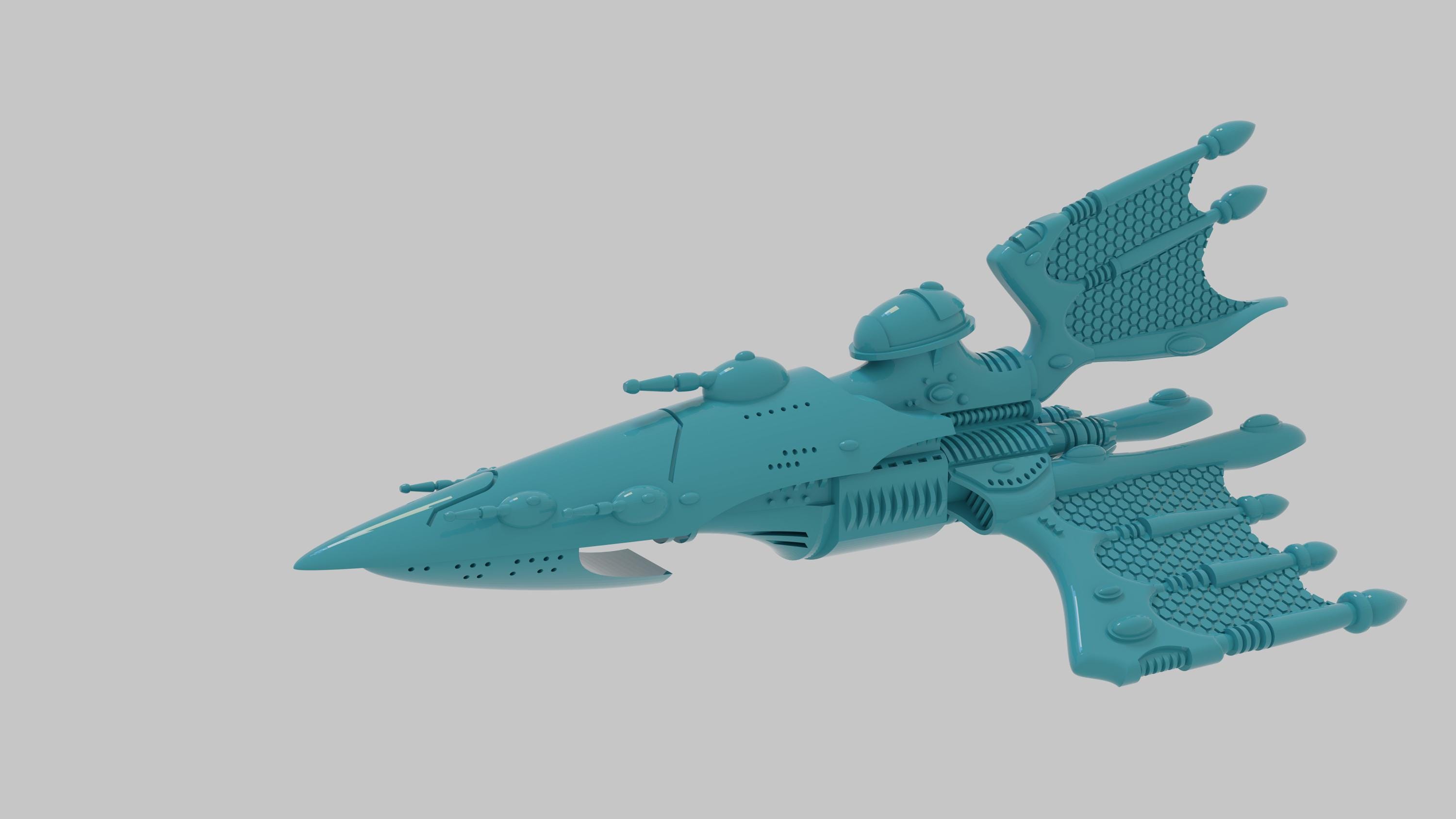 Ancient Space Elf Ecliptic Class Cruiser - Etsy