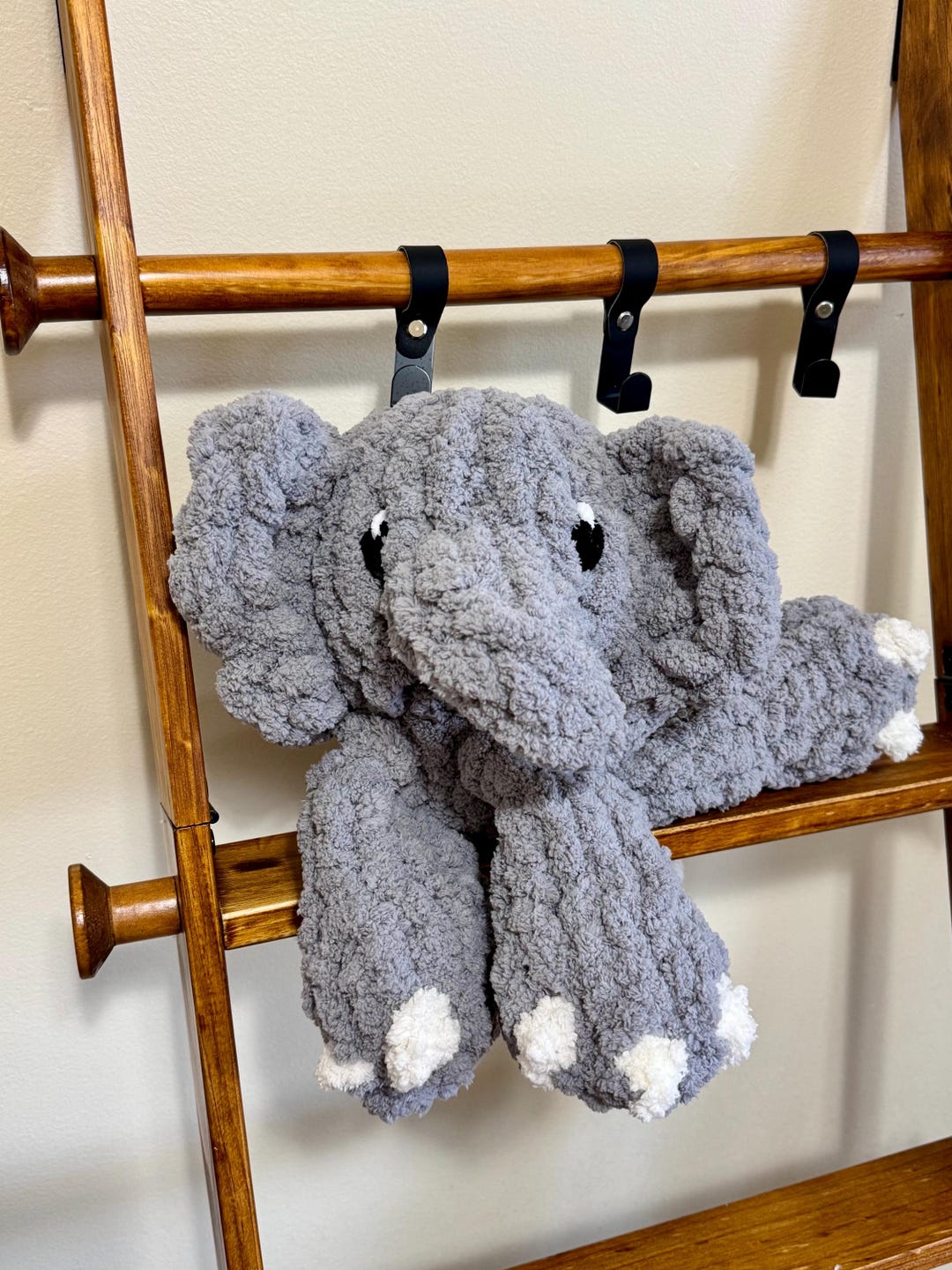 19" Tall Ensley the Chunky Knit Elephant Snuggler - Etsy