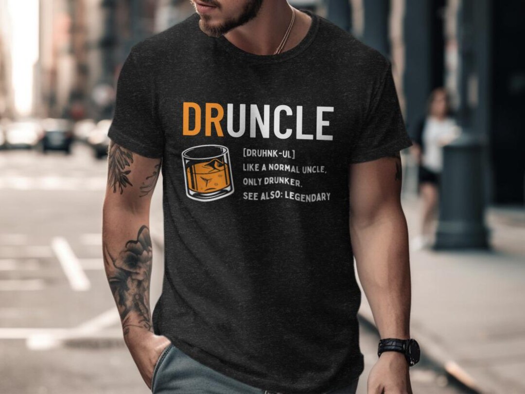 Drunkle Drunk Fun Uncle T-shirt | Funny Funcle Novelty Tee for Men ...