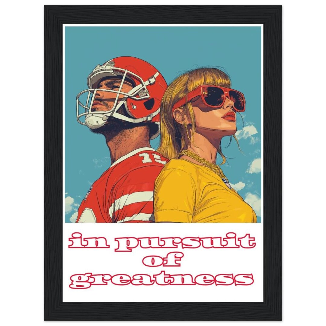 Swift & Kansas City Chiefs Football Poster - for Swifties and Chiefs ...