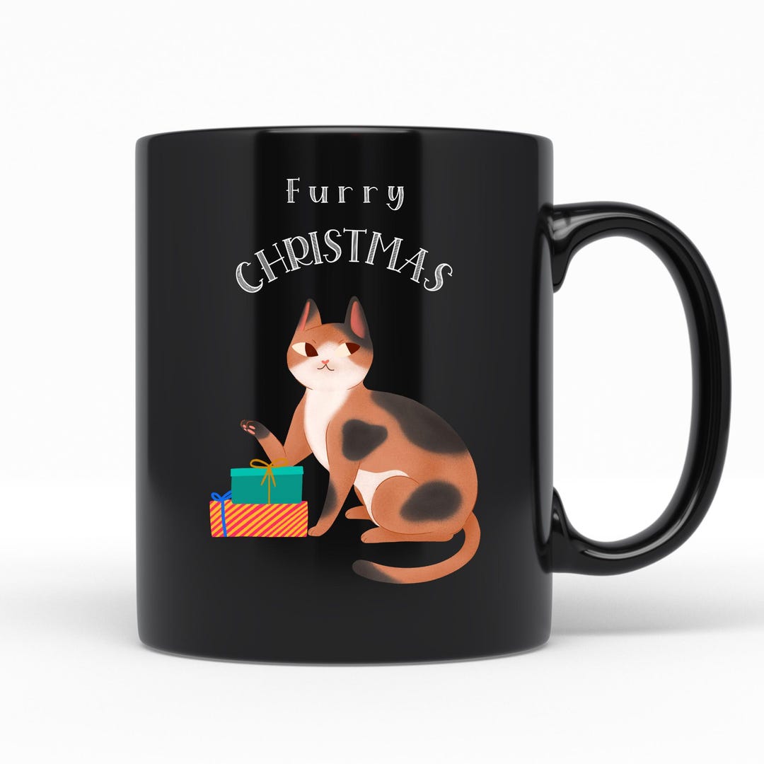 Furry Christmas, Furry Christmas Coffee Mug, Furry Cat Christmas Mug ...