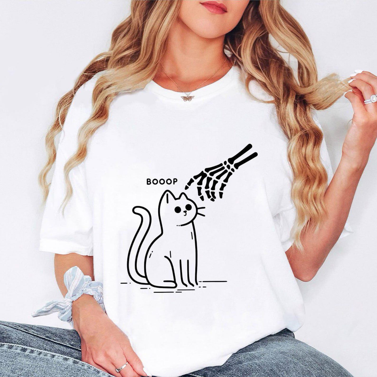 6 Designs Black Cat Skeleton Hand Boop Halloween Pet, Cute Cat Png ...