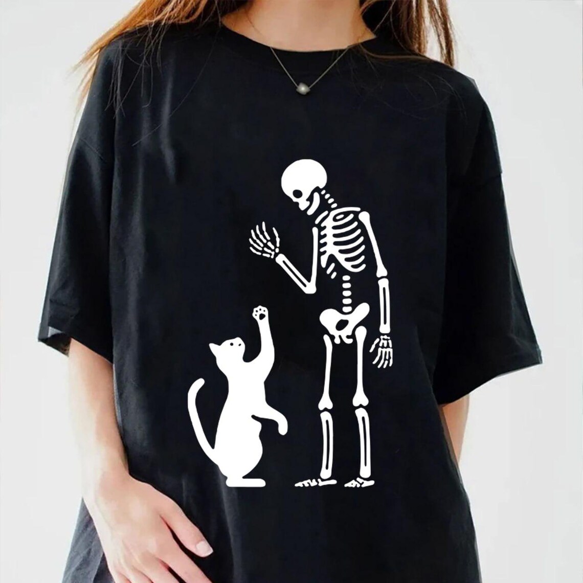 6 Designs Black Cat Skeleton Hand Boop Halloween Pet, Cute Cat Png ...